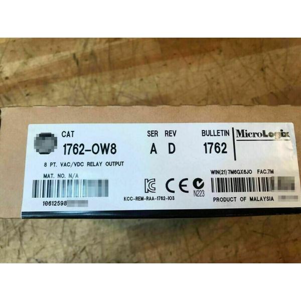 1pcs 1762-OW8 / A MicroLogix 8 Point Relay Output Module New Factory Sealed New1PCS 1762-OW8 / A Micrologix 8ポイントリレー出力モジ...