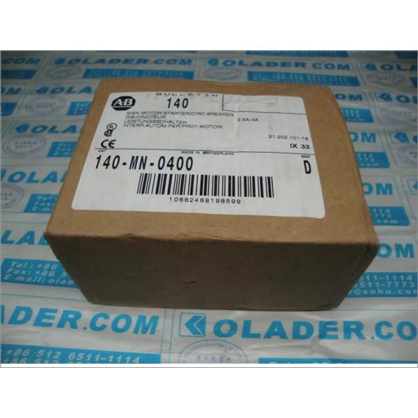 1pcs New ALLEN-BRADLEY 140-MN-0400 2.5-4A1PCS New Allen-Bradley 140-MN-0400 2.5-4a