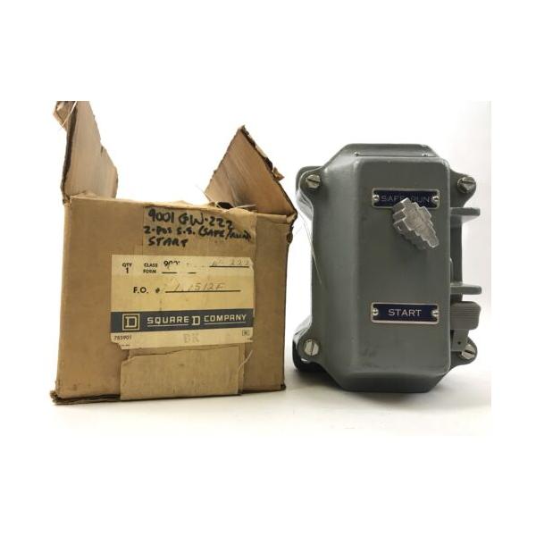 Square D 9001 GW-222 Control Switch 2 Pos Start (Safe/Run) 600 V AC MaxスクエアD 9001 GW-222コントロールスイッチ2 POSスタート（安全/実行）600 V ...