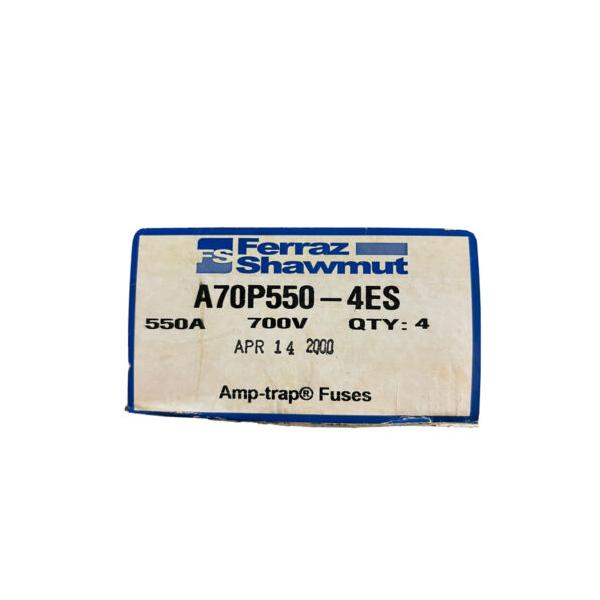 NEW Box Of (4) GOULD SHAWMUT A70P550-4ES FUSE A70P5504ES 700V 550A Amp Trap（4）Gould Shawmut A70P550-4ES FUSE A70P5504ES ...