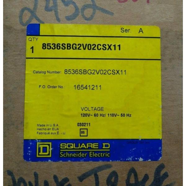 New Square D 8536SBGV02CSX11 Non Reversing Starter 110/120 Volt Series A NIBNew Square D 8536SBGV02CSX11 Non Reversing S...