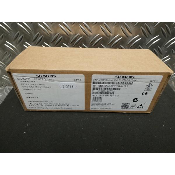 Siemens Sinamics Control Unit CU230P-2 HVAC 6SL3243-0BB30-1HA2Siemens Sinamics Control Unit CU230P-2 HVAC 6SL3243-0BB30-...