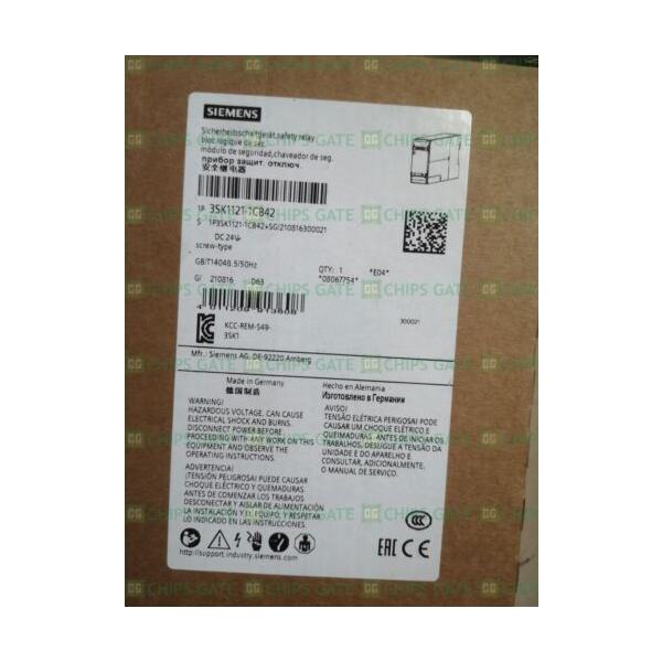 1PCS NEW Siemens Configurable Safety Relay 3SK1121-1CB421PCS新しいSiemens構成可能な安全リレー3SK1121-1CB42Manufacturer Part Number : ...