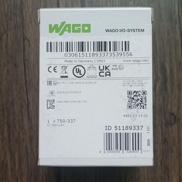 750-337  WAGO 750-337 Buscoupler DeviceNet Module PLC Adapter 750337750-337 WAGO 750-337 Buscoupler Devicenet Module PLC...