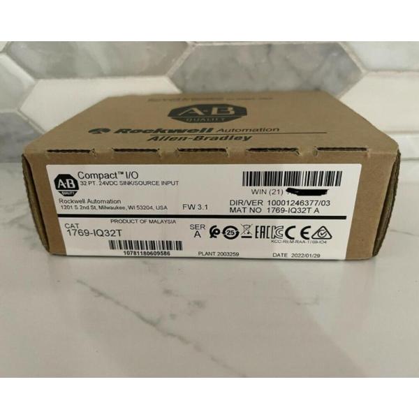 New Sealed AB 1769-IQ32T SER A CompactLogix 32Pt 24VDC SINK/SOURCE Input Module新しいシールされたAB 1769-IQ32T Ser A CompactLogix...