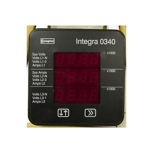 CROMPTON INT 0344 480 5 M INTEGRA 0340 480V Digital Display Meter 112816 1 001 5Crompton Int 0344 480 5 M Integra 0340 4...