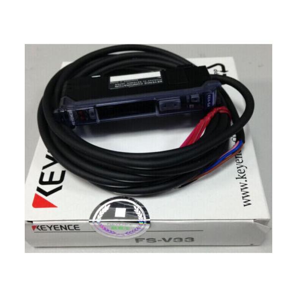 New KEYENCE FS-V33 Digital Fiber Optic Amplifier Sensor Cable Type Main Unit NPNNew Keyence FS-V33デジタル光ファイバーセンサーケーブルタイプメ...