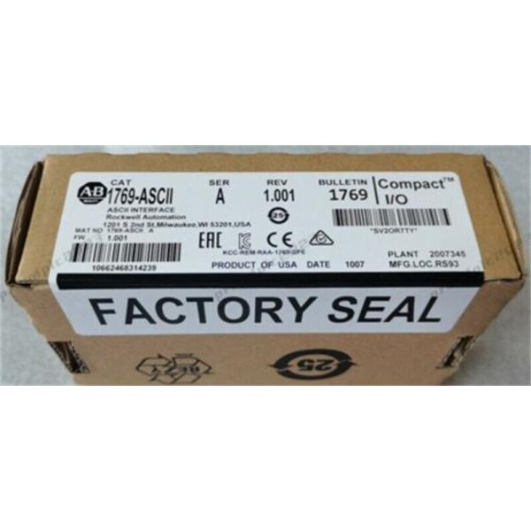 New Factory Sealed AB 1769-ASCII SER A CompactLogix ASCII Interface Module新しい工場密閉ab 1769-ascii ser a compactlogix asciiイ...