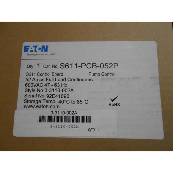 EATON S611-PCB-052P PUMP CONTROL S611 CONTROL BOARD 52AMPSEaton S611-PCB-052PポンプコントロールS611コントロールボード52AMPS