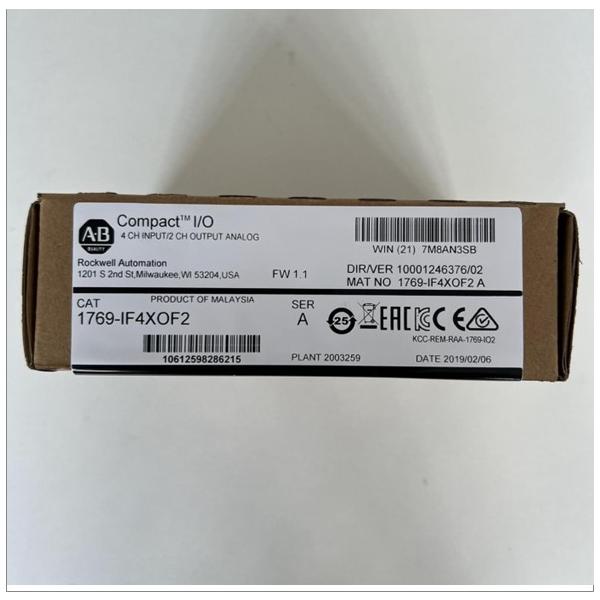 New Factory Sealed AB 1769-IF4XOF2 / A CompactLogix 6Pt A/I and A/O Module US新しい工場密閉ab 1769-if4xof2/a compactlogix 6pt a...