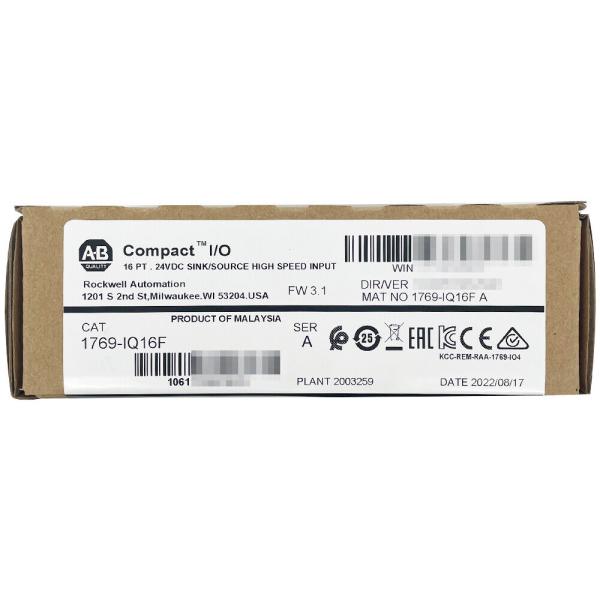 New Sealed Allen bradley 1769-IQ16F CompactLogix 16 Pt 24VDC Fast D/I Module US新しい封印されたアレンブラッドリー1769-IQ16F CompactLogix ...