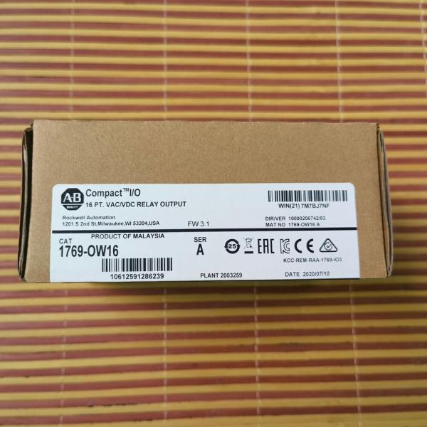 Allen-Bradley 1769-OW16 /A CompactLogix Relay Output Module 1769OW16Allen-Bradley 1769-OW16 /A CompactLogixリレー出力モジュール176...