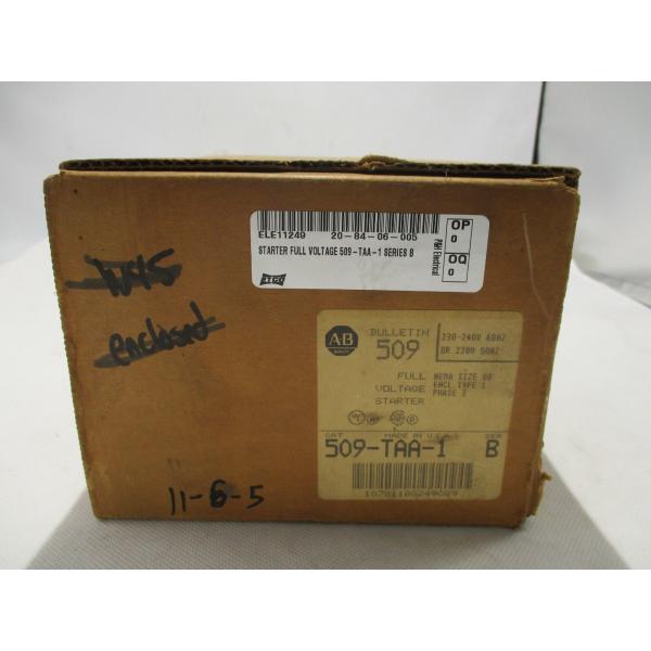 NEW ALLEN-BRADLEY 509-TAA-1 NON REVERSING FULL VOLTAGE STARTER SIZE 00 220/240 V新しいAllen-Bradley 509-TAA-1ノン反転フル電圧スターターサ...