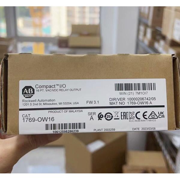 New Factory Sealed 1769-OW16 SER A CompactLogix Relay Output Module 1769OW16新しい工場密閉1769-OW16 ser a compactlogixリレー出力モジュー...