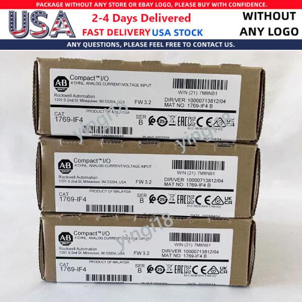 New AB 1769-IF4 CompactLogix 4CH Analog Input Module Allen-Bradley 1769IF4New AB 1769-IF4 CompactLogix 4CHアナログ入力モジュールAll...