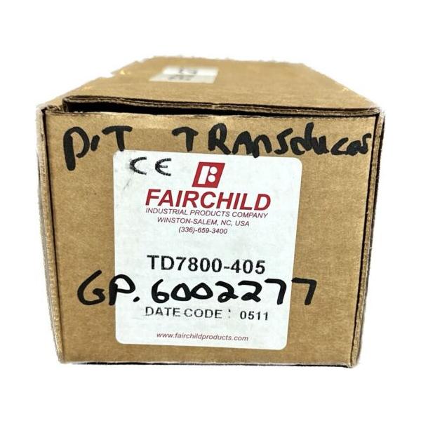 NEW FAIRCHILD TD7800-405 65-150PSI NSNP新しいフェアチャイルドTD7800-405 65-150PSI NSNP