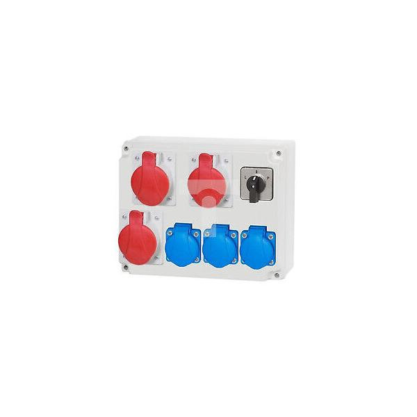 Construction switchgear with left-right switch R-310 3x32A 5p, 3x250V sch /T1UK左右のスイッチ付き建設スイッチギアR-310 3x32a 5p、3x250v sc...