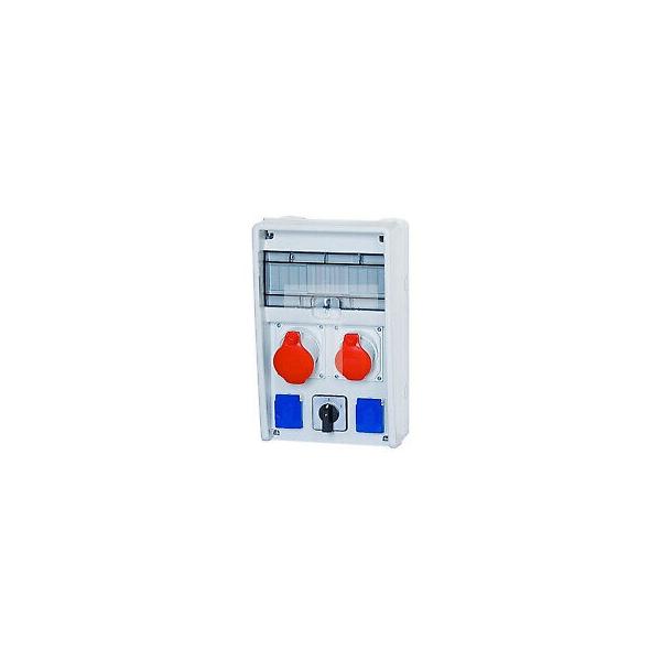 Construction switchgear with circuit breaker ULISSE 12S 2x32A 5p 2x230V s /T1UKサーキットブレーカーウリス12S 2x32a 5p 2x230V s /t1ukを...