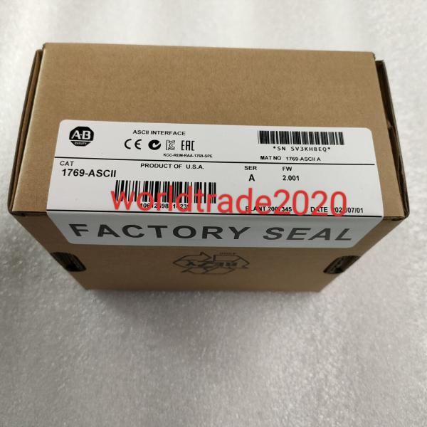 New Factory Sealed AB 1769-ASCII SER A CompactLogix ASCII Interface Module新しい工場密閉ab 1769-ascii ser a compactlogix asciiイ...