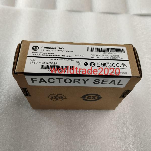 New Factory Sealed AB 1769-IF4FXOF2F SER A CompactLogix I/O Module 1769IF4FXOF2新しい工場密閉ab 1769-if4fxof2f ser a compactlog...