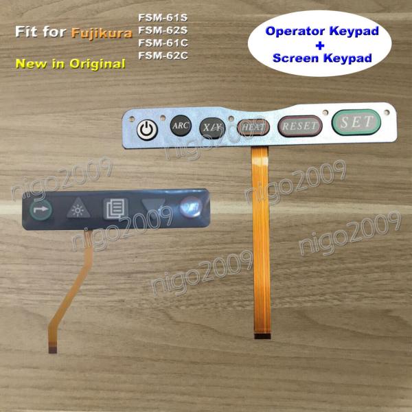 For Fujikura FSM-61S FSM-62S Screen Membrane Keypad + Operator Panel Key MaskFujikura FSM-61S FSM-62Sスクリーン膜キーパッド +オペレーター...