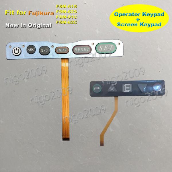 For Fujikura FSM-61C FSM-62C Screen Membrane Keypad + Operator Panel Key MaskFujikura FSM-61C FSM-62Cスクリーン膜キーパッド +オペレーター...