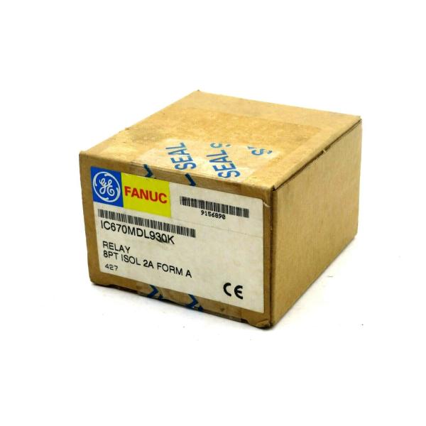 NEW SEALED GE FANUC IC670MDL930 RELAY 8PT 2A FORM A IC670MDL930K新しいシールされたGE FANUC IC670MDL930リレー8PT 2A FORM A IC670MDL930K