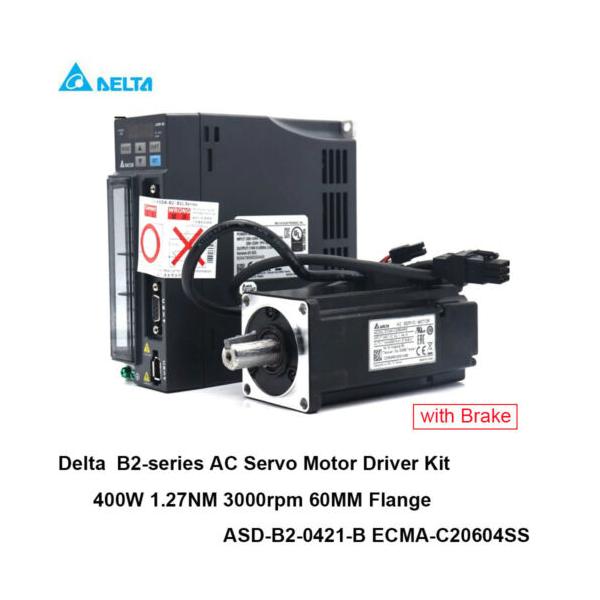 Delta 400W AC Servo Motor 1.27NM ASD-B2-0421-B ECMA-C20604SS Servo Driver Kitデルタ400W ACサーボモーター1.27NM ASD-B2-0421-B ECMA-...