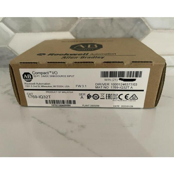 New Sealed AB 1769-IQ32T SER A CompactLogix 32Pt 24VDC SINK/SOURCE Input Module新しいシールされたAB 1769-IQ32T Ser A CompactLogix...