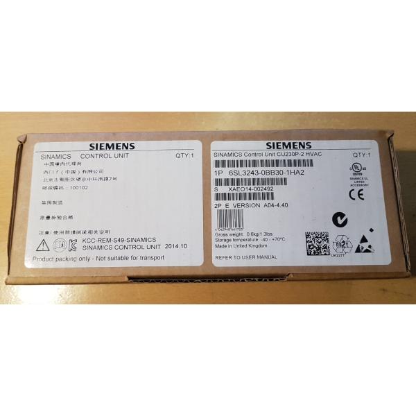 SINAMICS Control Unit CU230P-2 HVAC / 6SL3243-0BB30-1HA2 / 6SL3 243 0BB30 1HA2SINAMICS CONTROL UNIT CU230P-2 HVAC / 6SL3...