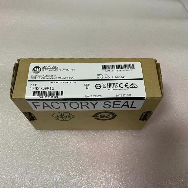 New Factory Sealed 1762-OW16 / B MicroLogix PLC Output Module 1762OW16新しい工場密閉1762-OW16 / B Micrologix PLC出力モジュール1762OW16
