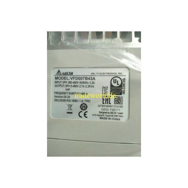 Neu 1PCS VFD007B43A Delta Frequenz Konverter 0.75KW 380Vneu 1PCS VFD007B43A Delta Fuelenz Konverter 0.75kW 380V