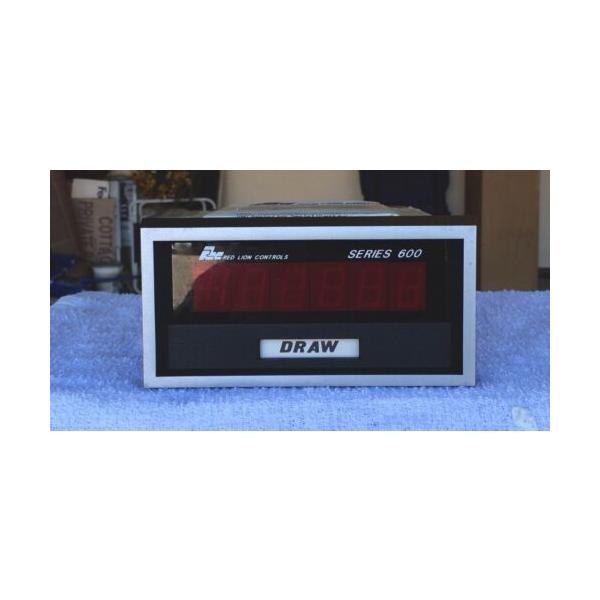 RED LION CONTROLS  5165050  SERIES 600 DRAW INDICATORRed Lion Controls 5165050シリーズ600ドローインジケーター