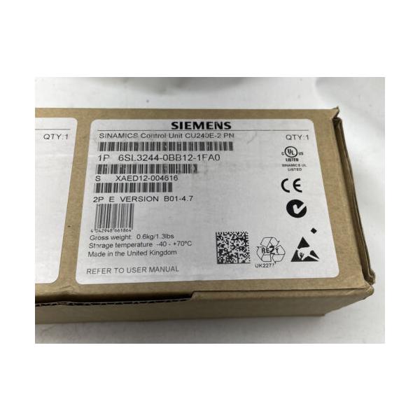 NEW 2014 SINAMICS CONTROL UNIT CU240E-2 PN 6SL3244-0BB12-1FA0 6SL32440BB121FA0新しい2014 SINAMICS CONTROL UNIT CU240E-2 PN ...