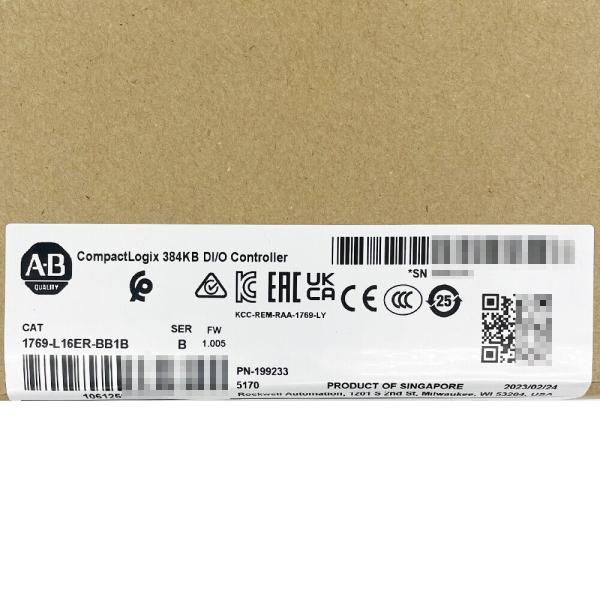 1769-L16ER-BB1B Allen-Bradley CompactLogix 384KB DI/O Controller 20231769-L16ER-BB1B Allen-Bradley CompactLogix 384KB DI...