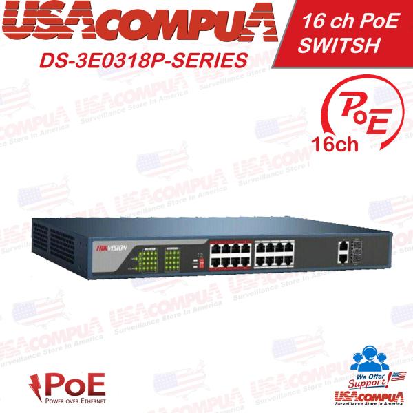 ※他店舗でも販売を行っておりますため、ご購入前に在庫確認をお願いいたします。【うえたPC 店舗直通】電話：050-7116-6012Email：yaue0024@gmail.comDS3E0318PE Hikvision IP PoE 16...