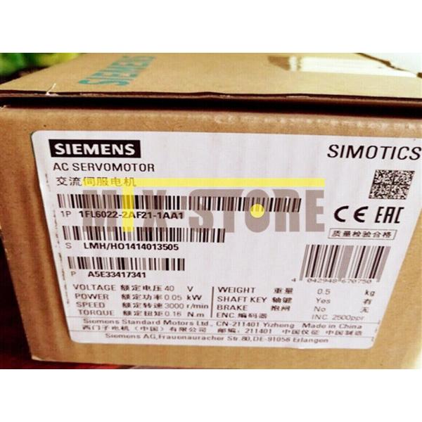 1PCS Unopened New Siemens Servo Motor 1FL6022-2AF21-1AA1 1FL6 022-2AF21-1AA11PCS未開封の新しいシーメンスサーボモーター1FL6022-221-1AA1 1FL6...