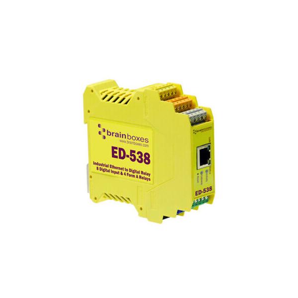 Brainboxes Ed-538 Ethernet To Digital Io Relay 8 Input And 4 Form A RelaysBrainboxes ED-538イーサネットからデジタルIOリレー8入力と4フォームAリレ...
