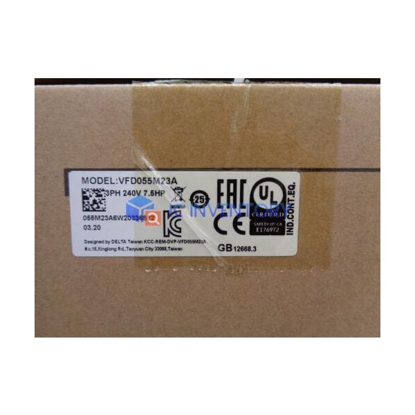 1PCS Delta Inverter VFD drive VFD055M23A 3Phase 220V 5.5KW 7.5HP 0.1~400Hz1PCS Delta Inverter VFD Drive VFD055M23A 3PHAS...