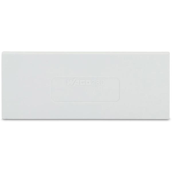 Oversized separator / partition / barrier plate - Wago (280 series) - Light Gray color (2mm width) - equivalent to 280359
