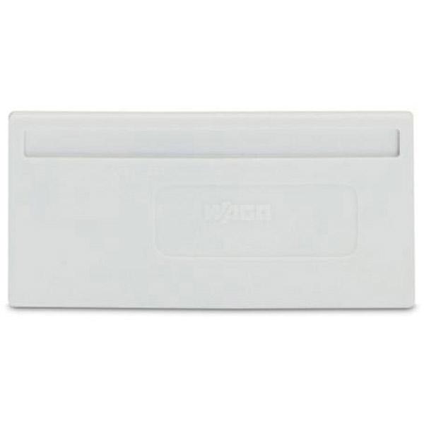 Oversized separator / partition / barrier plate - Wago (281 series) - Light Gray color (2mm width) - equivalent to 281350
