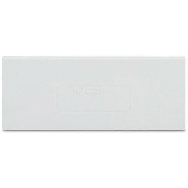 Oversized separator / partition / barrier plate - Wago (281 series) - Light Gray color (2mm width) - equivalent to 281356