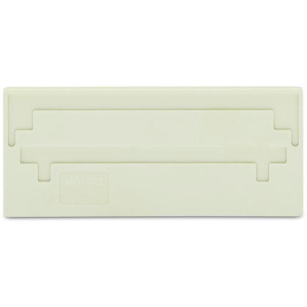 Oversized separator / partition / barrier plate - Wago (282 series) - Light Gray color (2mm width) - equivalent to 282331