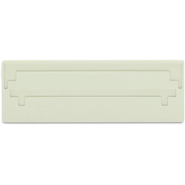 Oversized separator / partition / barrier plate - Wago (282 series) - Light Gray color (2mm width) - equivalent to 282342