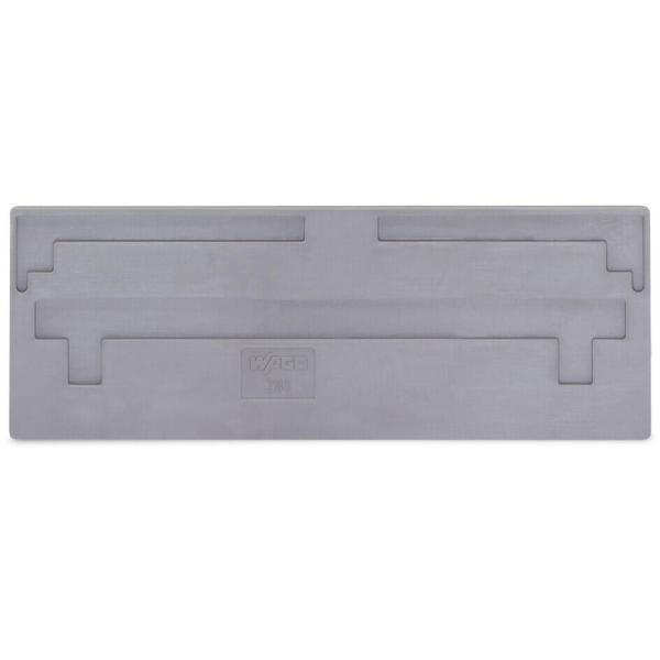 Oversized separator / partition / barrier plate - Wago (283 series) - Light Gray color (2mm width) - equivalent to 283355