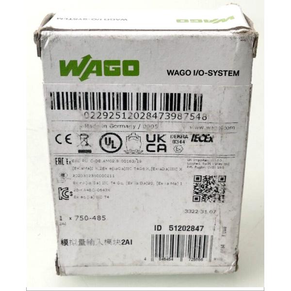 Wago 750-485 | BARTEC 2-Kanal-Analogeingang; 4 … 20 mA; Single-Ended 51202847WAGO 750-485 | Bartec 2-Kanal-analogeingang...