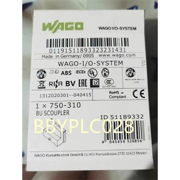 WAGO 750-310 Buscoupler DeviceNet Module PLC Adapter 750-310WAGO 750-310 Buscoupler Devicenet Module PLC Adapter 750-310