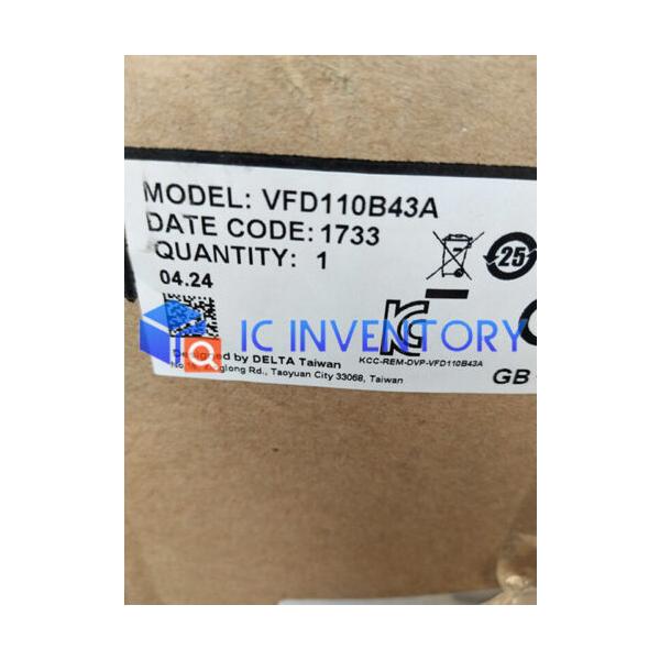 1PCS  Delta Inverter VFD110B43A (VFD110B43A) 380V 11KW1PCS Delta Inverter VFD110B43A（VFD110B43A）380V 11KW