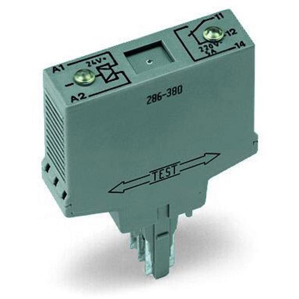 Replacement plug-in relay with red LED indicator - Bistable / latching - Wago (286 series) - single-pole / 1-pole (1P) -...