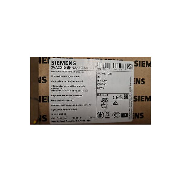 SIEMENS 3VA2010-5HN32-0AA0 (Schutzschalter) - 6 Monate GarantieSiemens 3va2010-5hn32-0aa0（Schutzschalter）-6 Monate Garantie